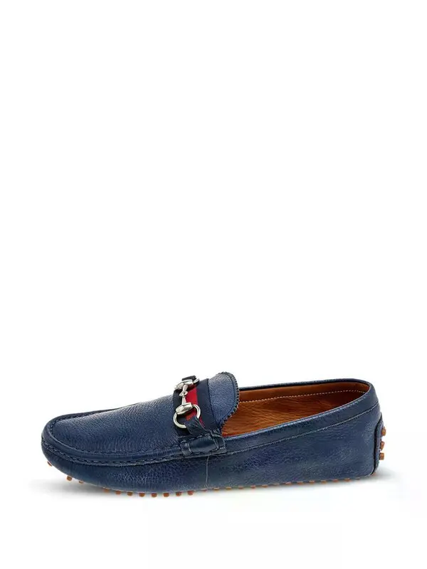 Gucci Web Horsebit Loafers - Blue