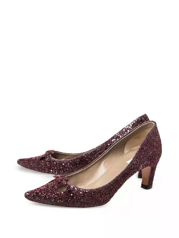 Marc Jacobs Bow Detail Glitter Pumps