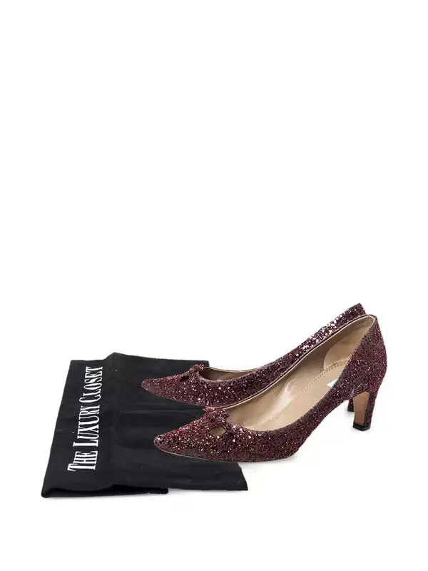 Marc Jacobs Bow Detail Glitter Pumps