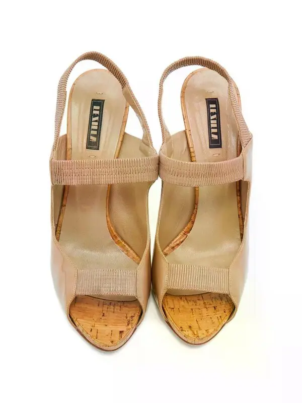 LE SILLA Patent Leather Slingback Sandals