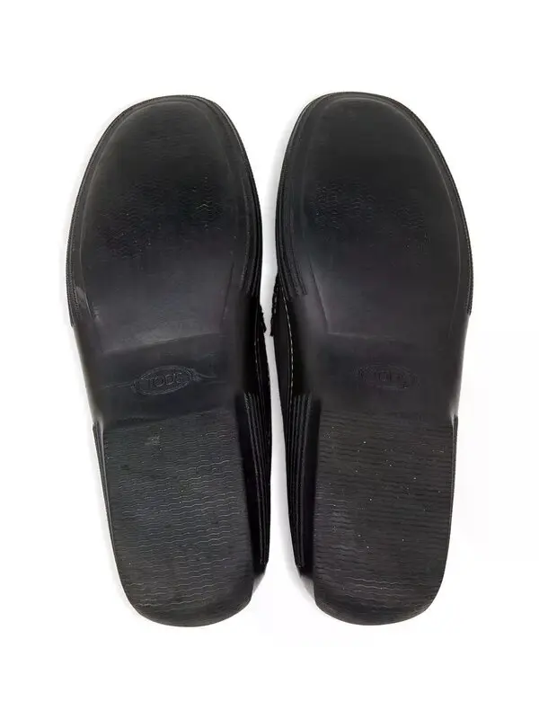 TOD'S Nubuck Leather Penny Loafers