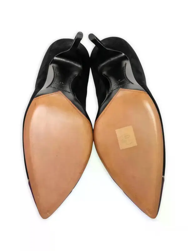 Saint Laurent Suede Cap Toe Pumps