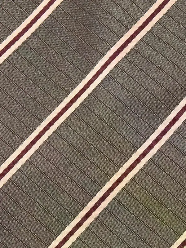 LANVIN Striped Silk Tie