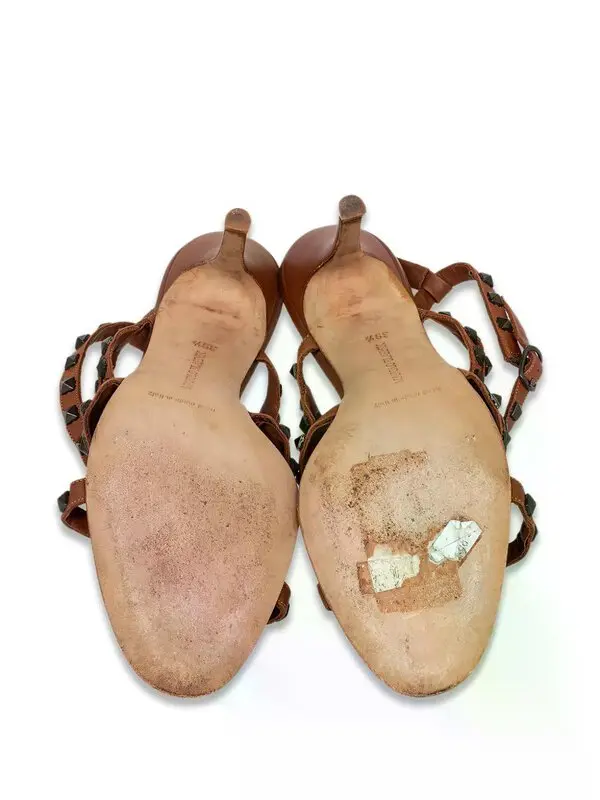 Manolo Blahnik Studded Ankle-strap Sandals