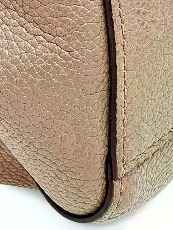 COACH Turn-lock Leather Tote Bag