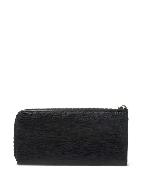 Furla Zip-around Leather Wallet - Black