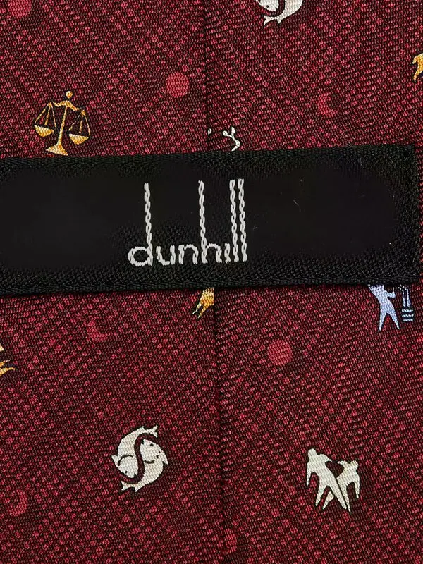 Dunhill Zodiac Print Neck Tie
