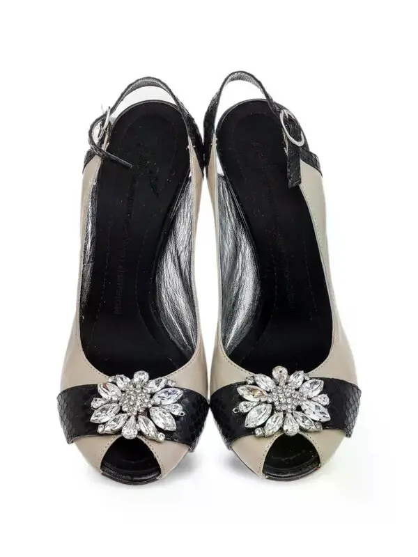 GIUSEPPE ZANOTTI Embellished Peep-toe Sandals