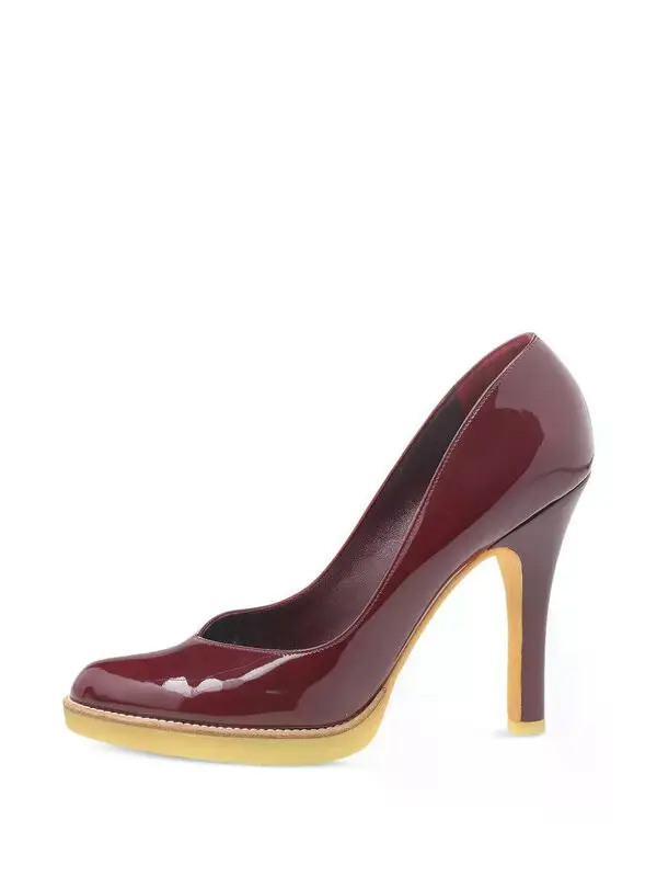 Gucci Patent Leather Round-toe Pumps