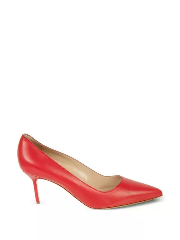 Manolo Blahnik Pointed-toe Leather Pumps - Red