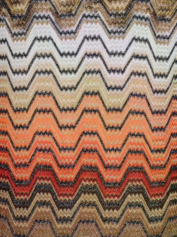 Missoni Maxi Dress With Chevron Pattern - Brown