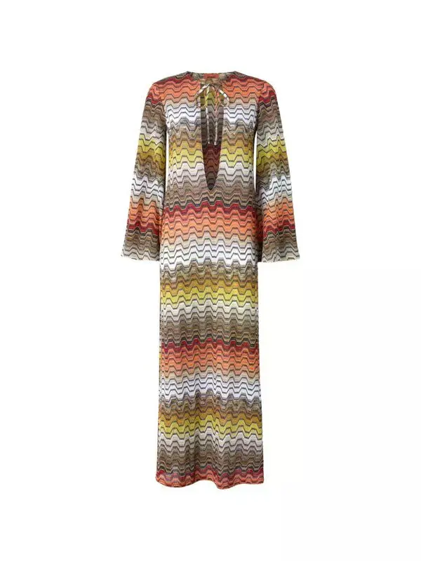 Missoni Maxi Dress With Chevron Pattern