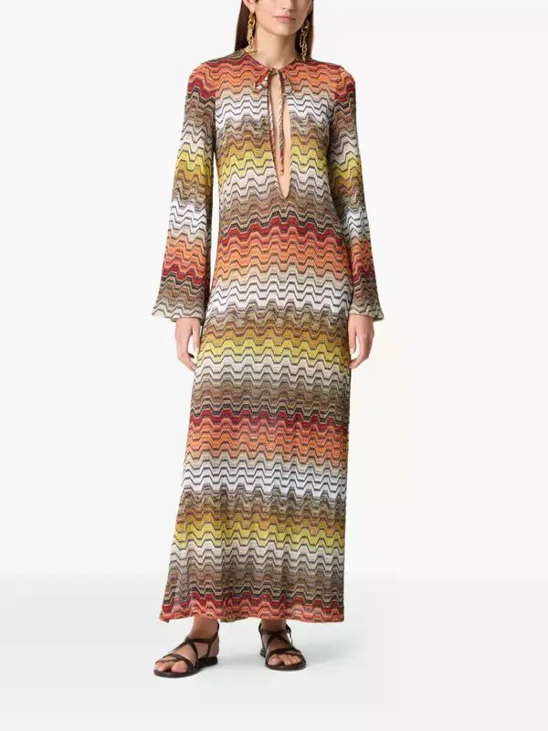 Missoni Maxi Dress With Chevron Pattern