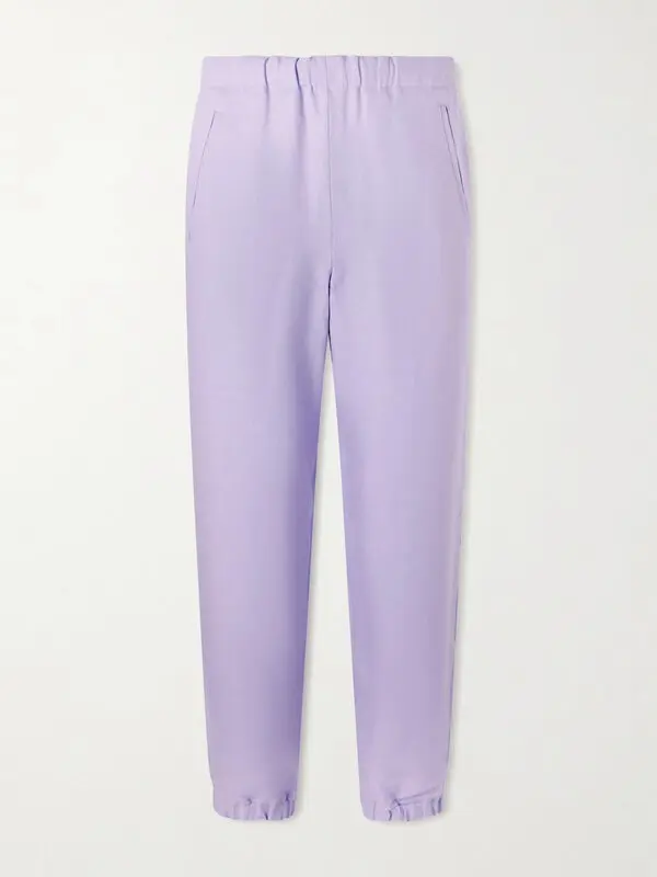 GOD'S TRUE CASHMERE Linen Drawstring Sweatpants - Purple