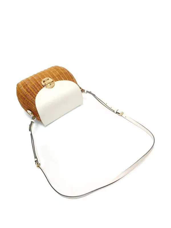 Miu Miu Raffia Basket Shoulder Bag