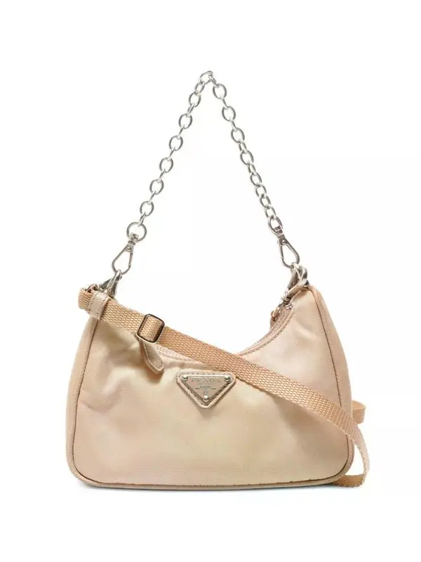 Prada Chain-link Shoulder Bag - Neutrals