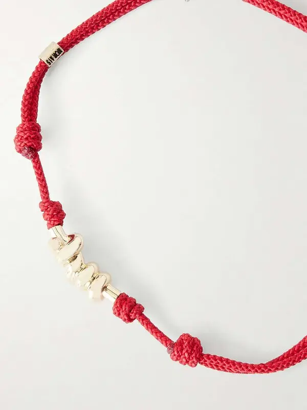 Luis Morais 14-karat Gold Cord Bracelet