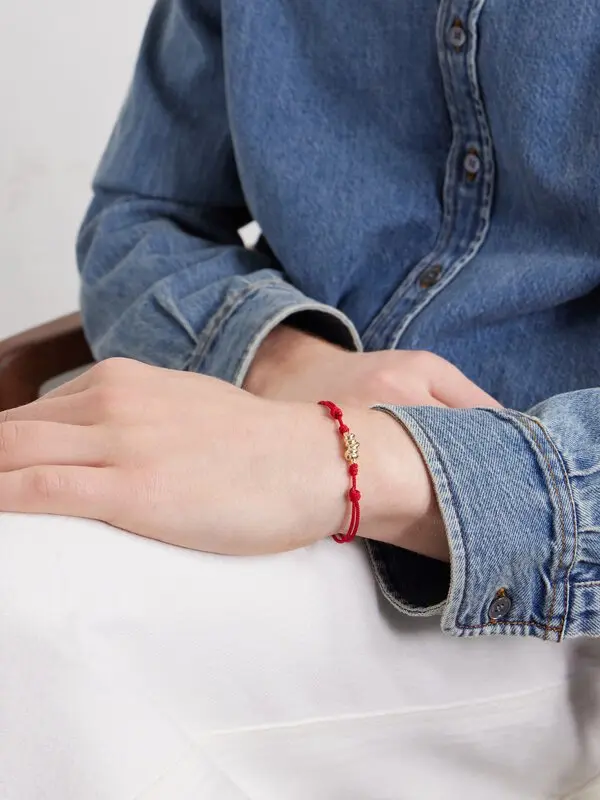 Luis Morais 14-karat Gold Cord Bracelet