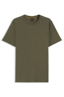 BOSS Cotton Jersey T-shirt With Logo Detail - Green