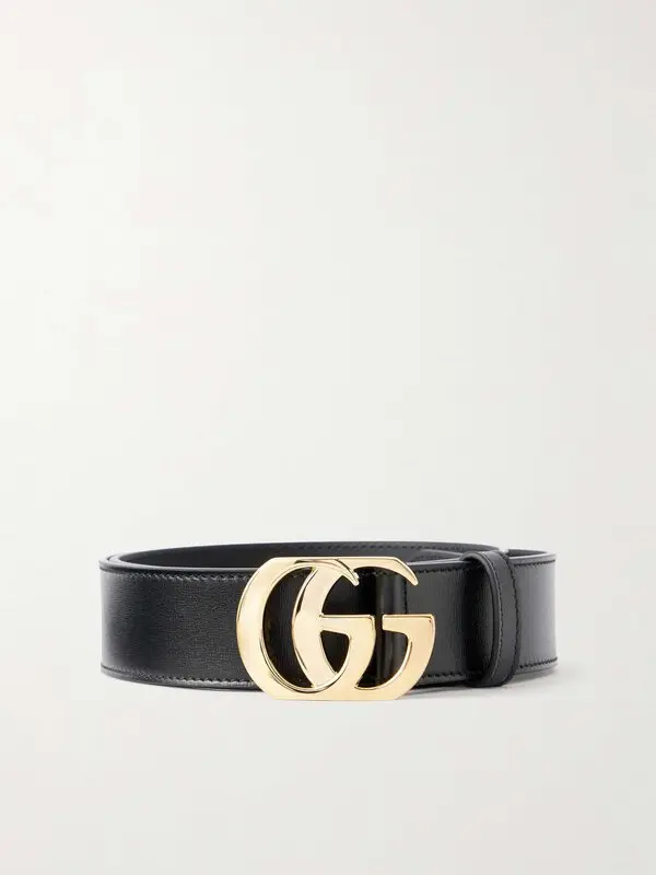 Gucci Gg Marmont Leather Belt - Black