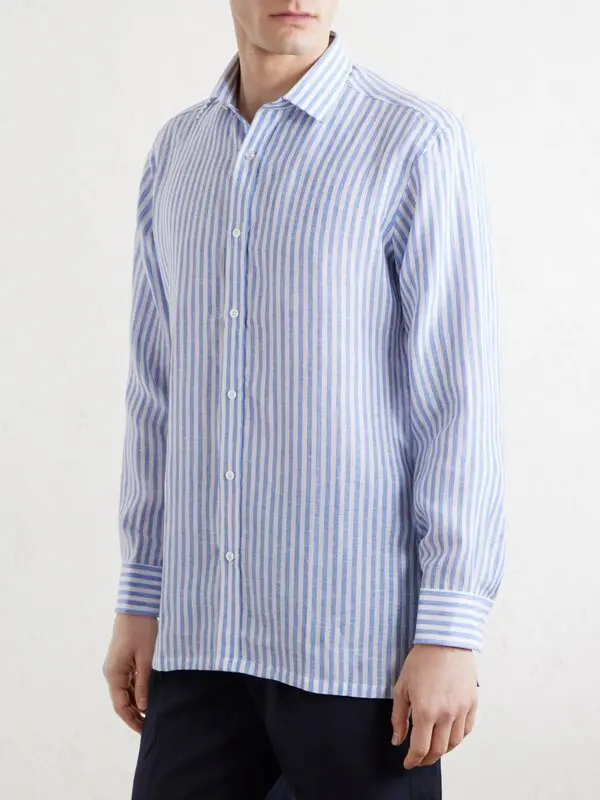 Charvet Striped Linen Shirt