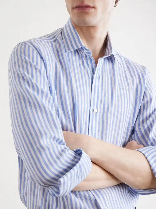 Charvet Striped Linen Shirt