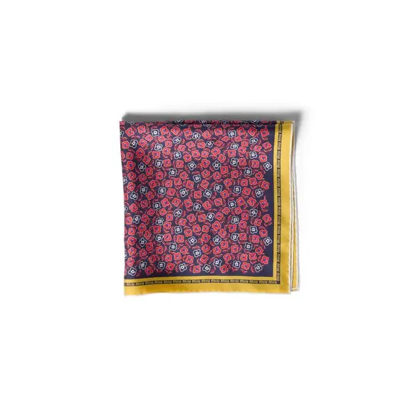 Miu Miu Printed Twill Scarf - Navy