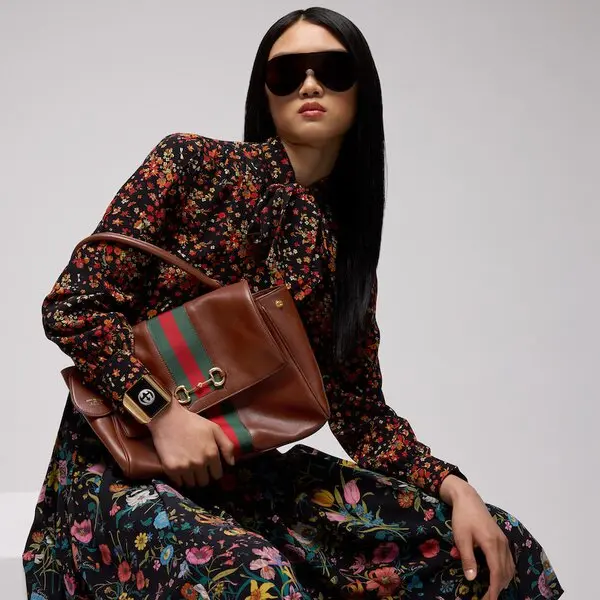 Gucci Paparazzo Medium Top Handle Bag In Leather