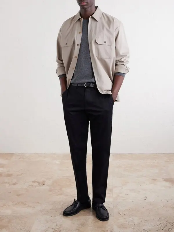 Onia Straight-leg Cotton-blend Trousers