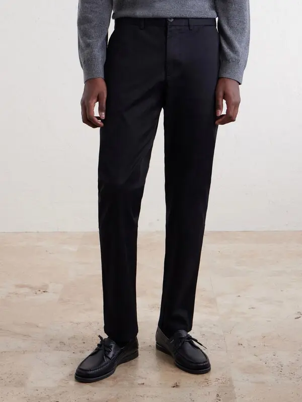 Onia Straight-leg Cotton-blend Trousers