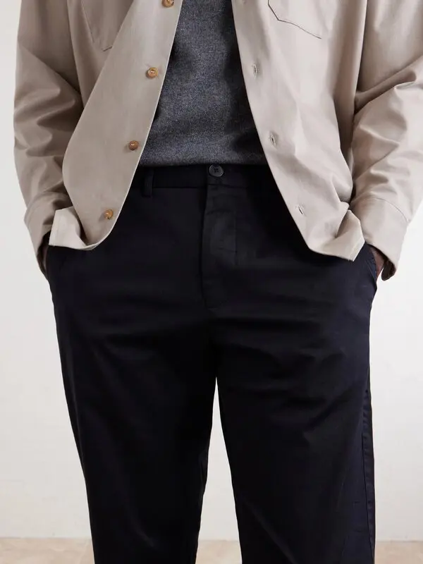 Onia Straight-leg Cotton-blend Trousers