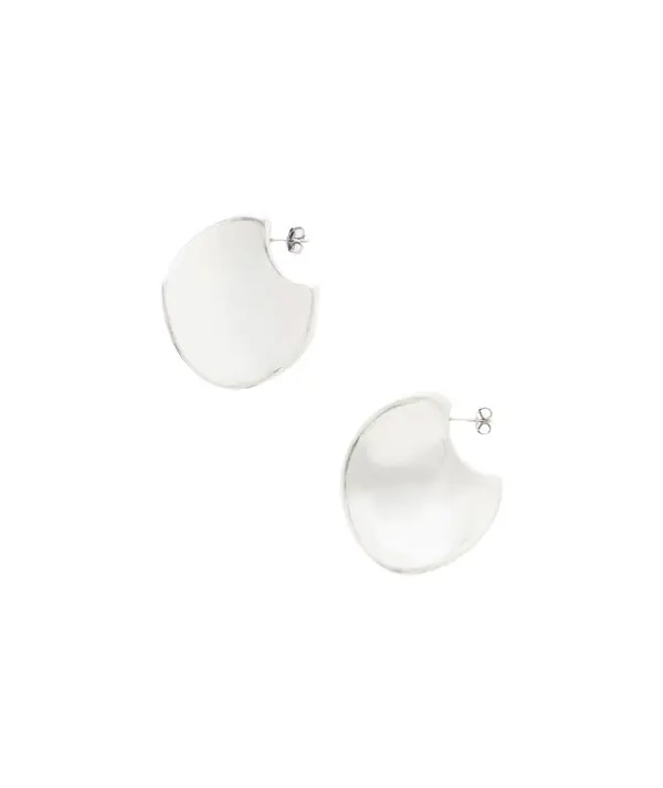 Bottega Veneta Sterling Sculptural Earrings - Silver
