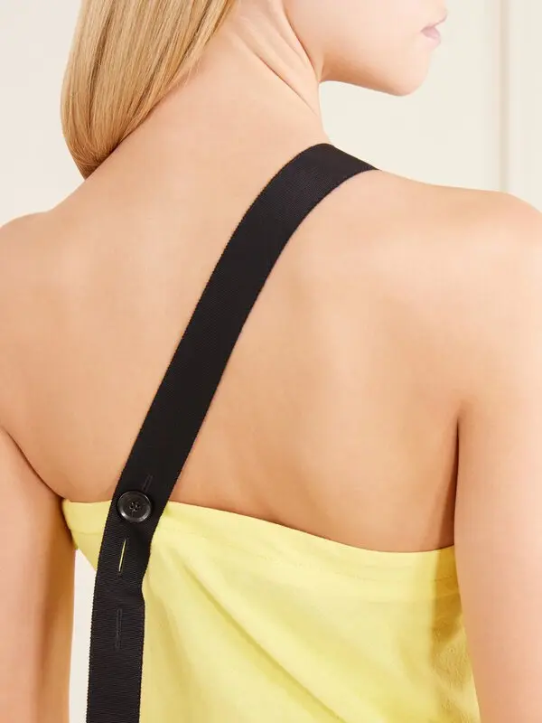 Proenza Schouler One-shoulder Gathered Maxi Dress - Yellow