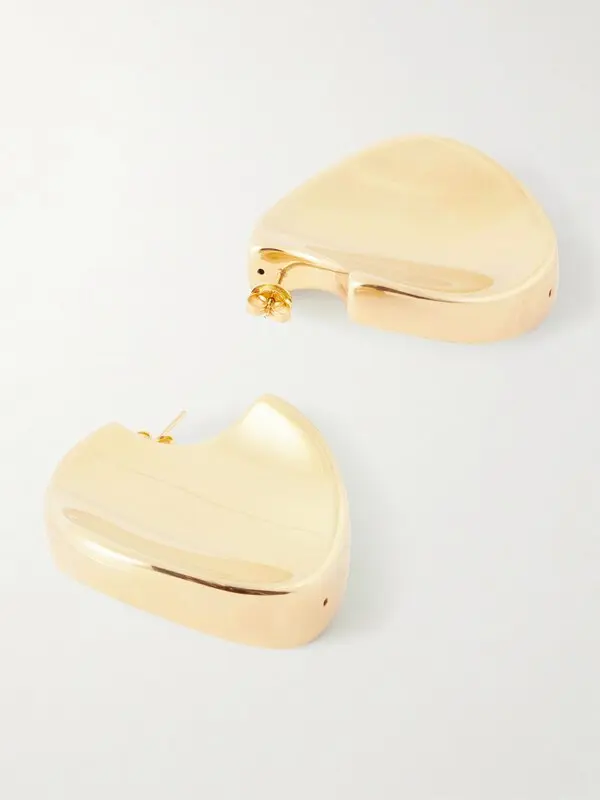 Bottega Veneta Sculptural Plated Earrings