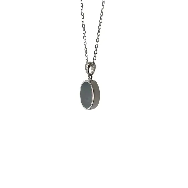 FIHR COLLECTION Sterling Silver And Hematite Pendant Necklace