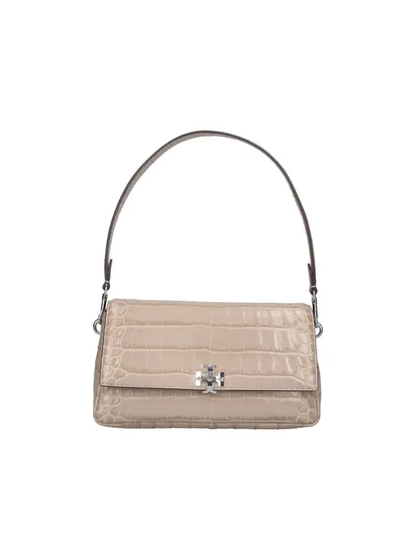 Tory Burch Charlie Shoulder Bag - Beige