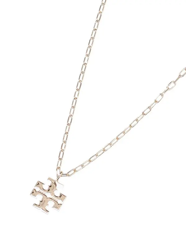 Tory Burch Kira Logo Pendant Necklace - Gold