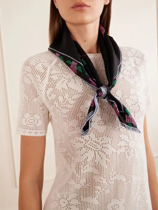 Chloé Printed Silk Scarf