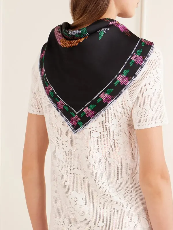 Chloé Printed Silk Scarf