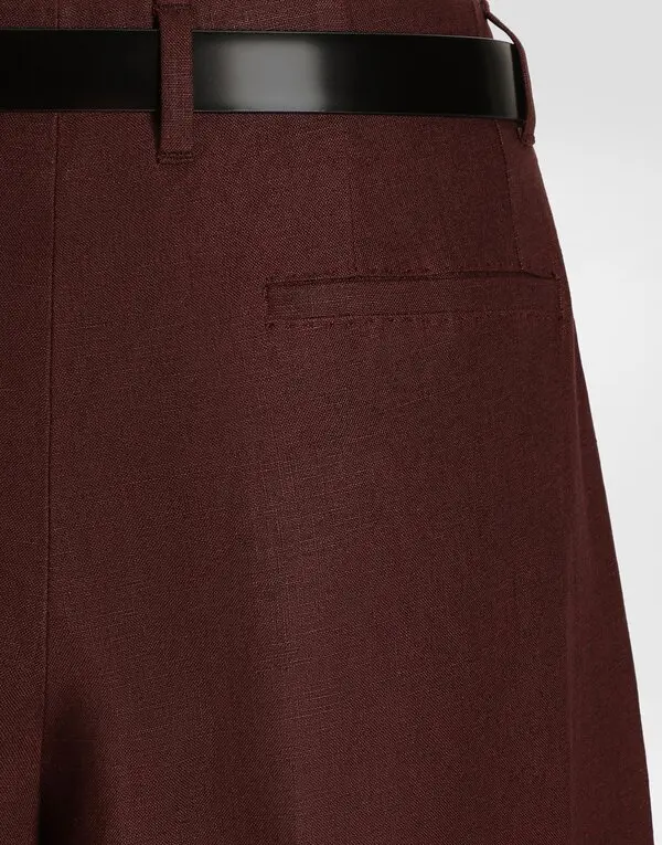 Dolce & Gabbana Tailored Linen Canvas Trousers