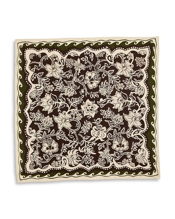 Madewell Medium Silk Bandana - Dark Brown