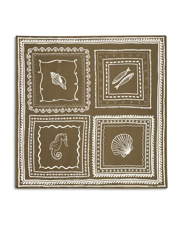 Madewell Medium Silk Bandana - Shell Conversational