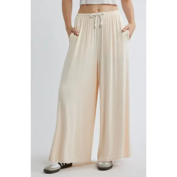 BOYS LIE Leah Main Squeeze Embroidery Wide Leg Drawstring Pants