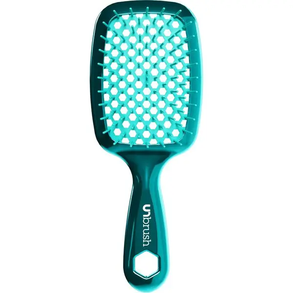 UNBRUSH Detangling Brush - Teal Aurora Borealis