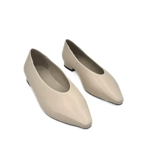 AMIE RAFA Riley Leather Ballet Flats