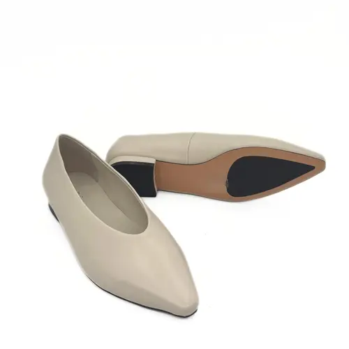 AMIE RAFA Riley Leather Ballet Flats