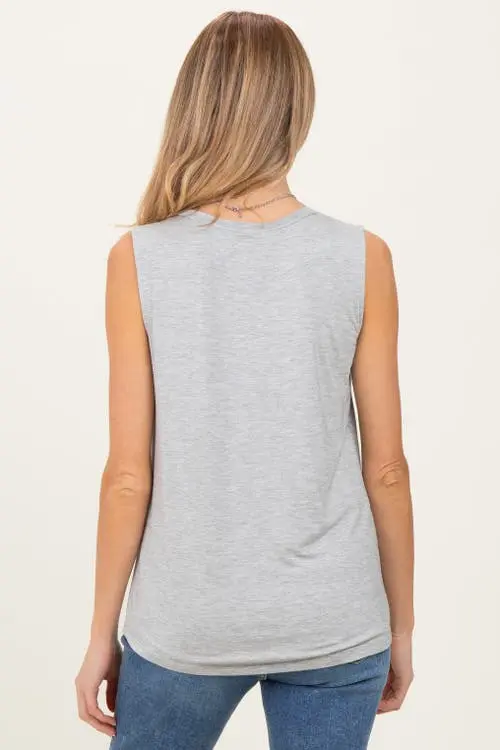 PINKBLUSH Double Layer Maternity Nursing Tank Top