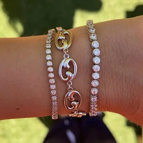 LENI JAMES The Fibonacci Link Bracelet - Silver/gold