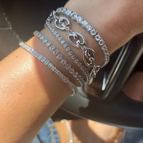 LENI JAMES The Fibonacci Link Bracelet - Silver/gold
