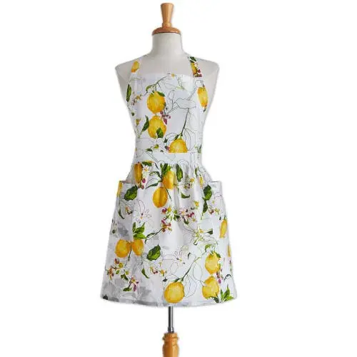 TAG Lemoncello Hostess Apron Cotton Machine Wash - White